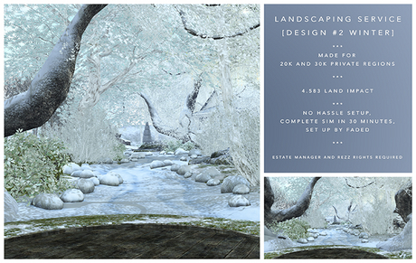Second Life Marketplace - [F] Prefab Landscape 2 - Daffodil Lane (WINTER)